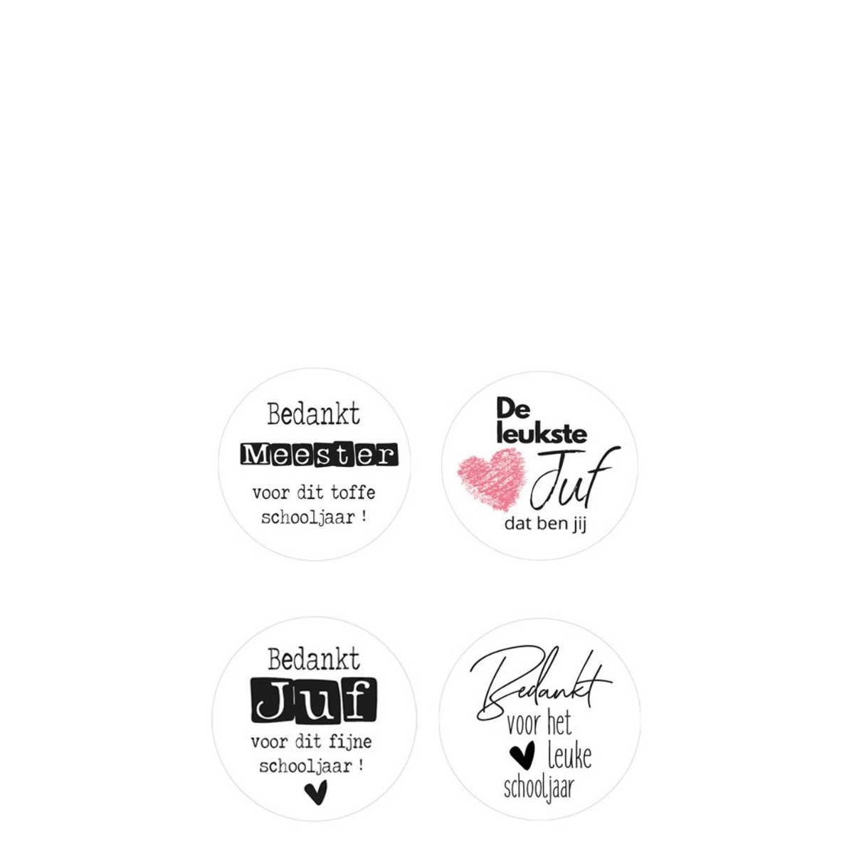 Stickersjuf en meester mix4 stuks - LiefsLin